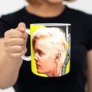 Mug 11oz 15oz White Ceramic Justin St Bieber Event Holiday Birthday New Year Friends Family Father Day Tea Cups Hot And Iced Coffee Water Gift Christmas