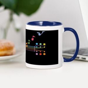 CafePress Neon Guit Notes OV Mug Ceramic Coffee Mug, Tea Cup 11 oz