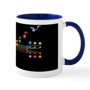 CafePress Neon Guit Notes OV Mug Ceramic Coffee Mug, Tea Cup 11 oz