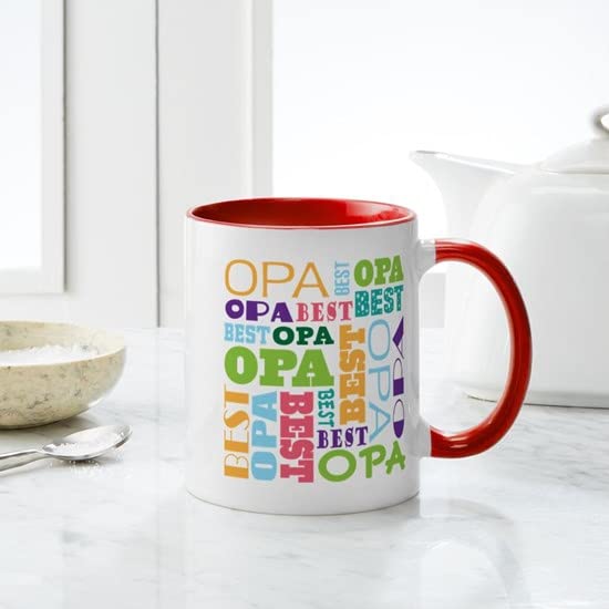 CafePress Best Opa Gift Mug Ceramic Coffee Mug, Tea Cup 11 oz