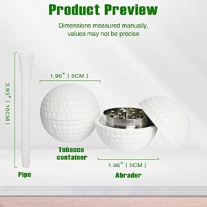 KOCAWIS Spice Grinder Multifunctional Golf Ball Vanilla Grinder Set 3-Pack Creative Vanilla Grinder Father's Day Gift for Dad Grandpa