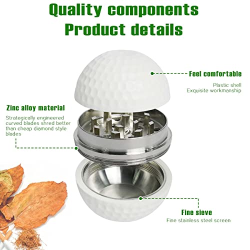 KOCAWIS Spice Grinder Multifunctional Golf Ball Vanilla Grinder Set 3-Pack Creative Vanilla Grinder Father's Day Gift for Dad Grandpa