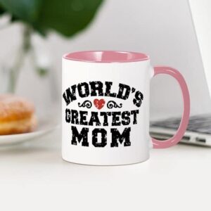 CafePress World's Greatest Mom Mug Ceramic Coffee Mug, Tea Cup 11 oz