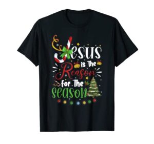 christian jesus the reason christmas stocking stuffer t-shirt