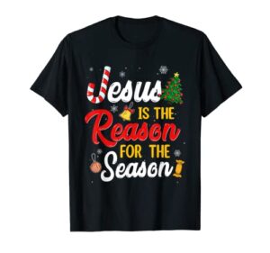 christian jesus the reason christmas stocking stuffer t-shirt