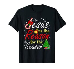 christian jesus the reason christmas stocking stuffer t-shirt