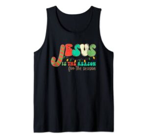 christian jesus the reason christmas stocking stuffer tank top