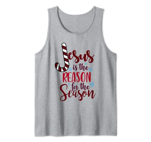 Jesus The Reason Christian Christmas Stocking Stuffer Gifts Tank Top