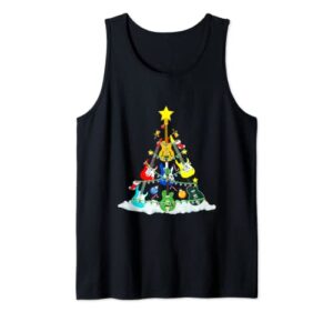 cute guitar christmas tree music stocking stuffer tank top