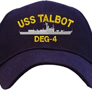 Spiffy Custom Gifts USS Talbot DEG-4 Embroidered Pro Sport Baseball Cap Navy