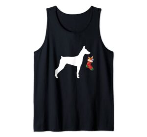 dobermann christmas stocking stuffer dog tank top