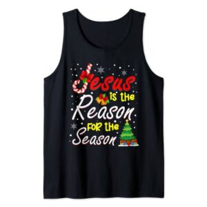 Christian Jesus The Reason Christmas Stocking Stuffer Gifts Tank Top