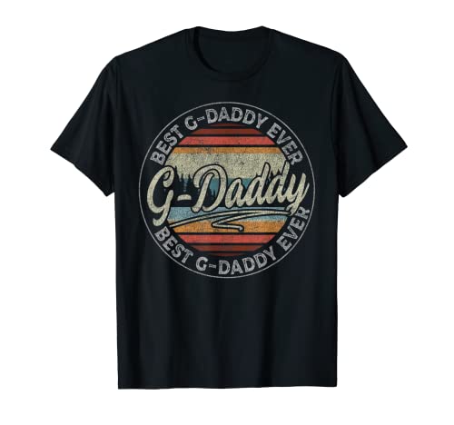 Mens Vintage American Flag Best G-Daddy Ever Gift For Fathers Day T-Shirt