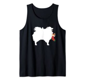 pomeranian christmas stocking stuffer dog tank top