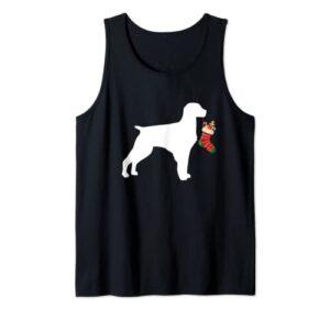 brittany christmas stocking stuffer dog tank top