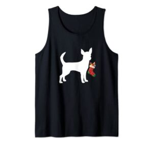 chihuahua christmas stocking stuffer dog tank top