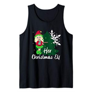 Her Christmas Elf - Cute Elf Stocking Stuffer Tank Top