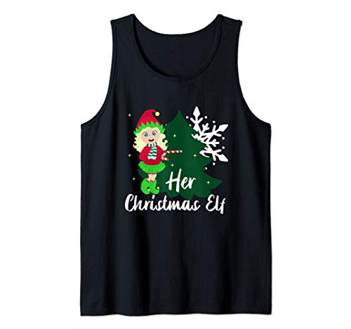 Her Christmas Elf - Cute Elf Stocking Stuffer Tank Top