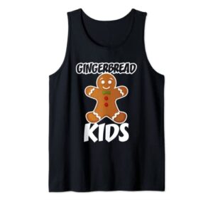 gingerbread kids christmas stocking stuffer tank top