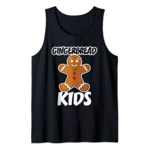 Gingerbread Kids Christmas Stocking Stuffer Tank Top