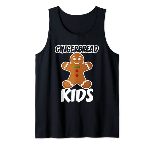 Gingerbread Kids Christmas Stocking Stuffer Tank Top