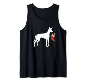 ibizan hound christmas stocking stuffer dog tank top