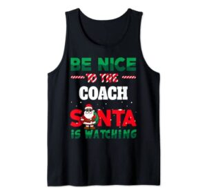 coaching gift ugly christmas be kind to the coach tank top