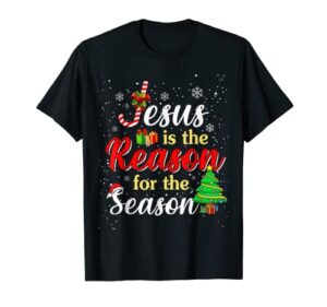 christian jesus the reason christmas stocking stuffer t-shirt