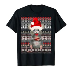 Ugly Christmas Santa Costume Christmas Mouse Lover T-Shirt