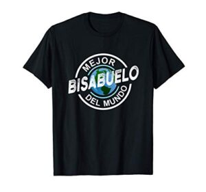 mens mejor bisabuelo del mundo best great grandpa in spanish t-shirt