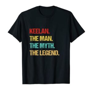 Mens Keelan The Man the Myth the Legend T-Shirt