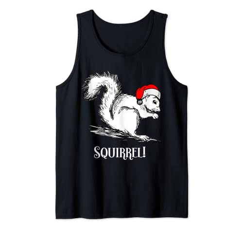 Squirrel Stocking Stuffer Funny for Christmas Tank Top