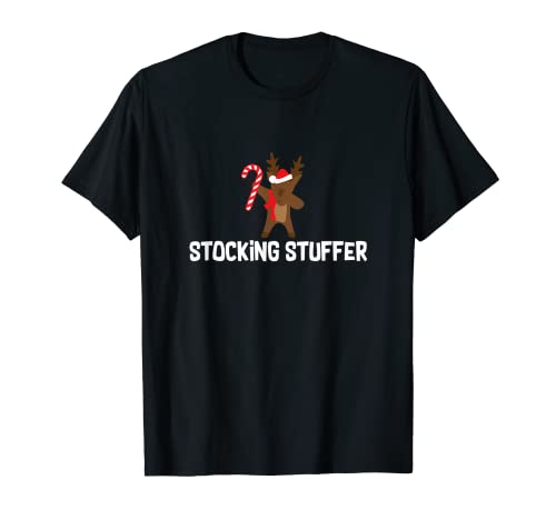 Christmas Dabbing Reindeer T-Shirt_ Stocking Stuffer Gift T-Shirt