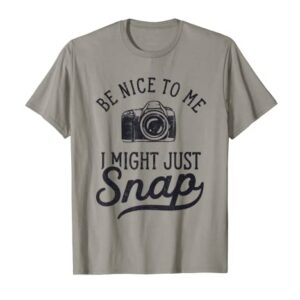 Photography I Might Just Snap Funny Camera Photographer T-Shirt