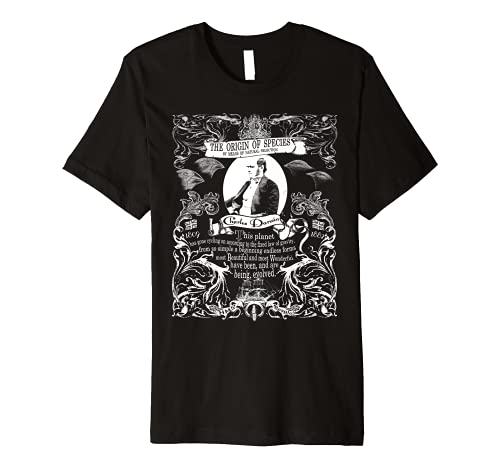 Charles Darwin Origin of Species graphic t shirt