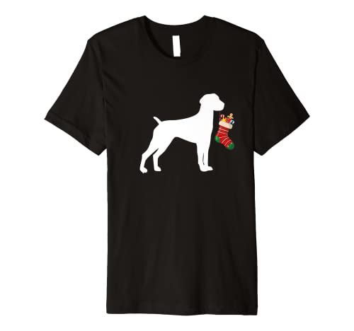 German Shorthaired Pointer Christmas Stocking Stuffer Dog Premium T-Shirt