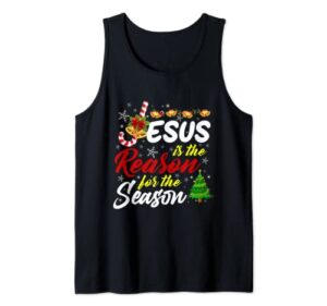 christian jesus the reason christmas stocking stuffer tank top