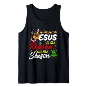 Christian Jesus The Reason Christmas Stocking Stuffer Tank Top