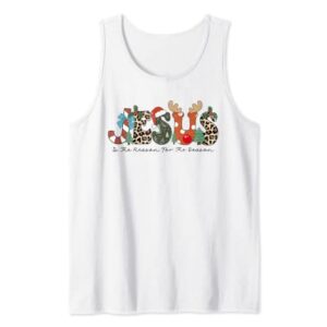 Christian Jesus The Reason Christmas Stocking Stuffer Tank Top