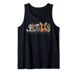 christian jesus the reason christmas stocking stuffer tank top