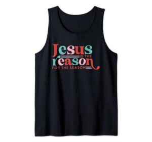 christian jesus the reason christmas stocking stuffer tank top