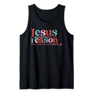 Christian Jesus The Reason Christmas Stocking Stuffer Tank Top