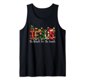 christian jesus the reason christmas stocking stuffer tank top