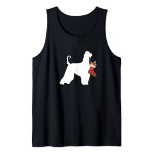 Afghan Hound Christmas Stocking Stuffer Dog Tank Top