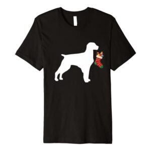 Brittany Christmas Stocking Stuffer Dog Premium T-Shirt