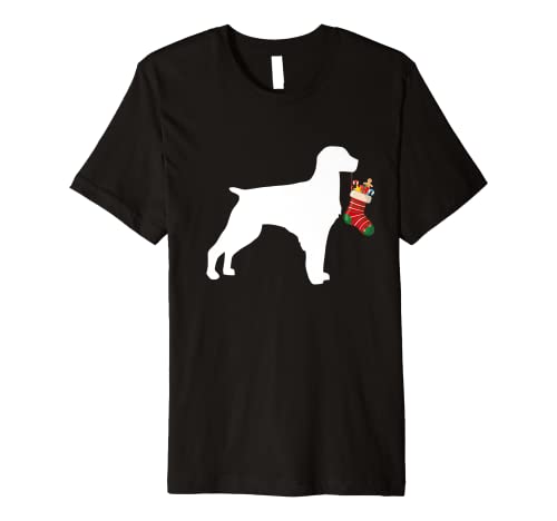 Brittany Christmas Stocking Stuffer Dog Premium T-Shirt