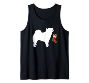 chow chow christmas stocking stuffer dog tank top