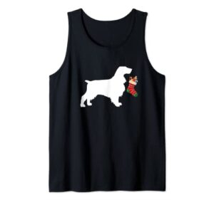 field spaniel christmas stocking stuffer dog tank top