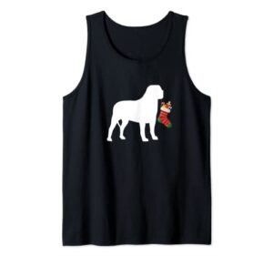 english mastiff christmas stocking stuffer dog tank top