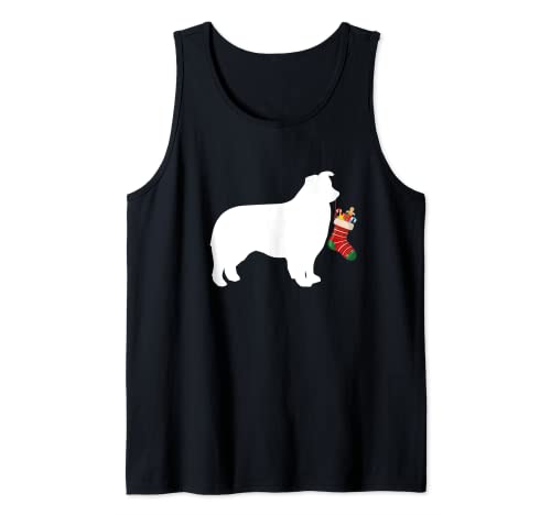 Australian Shepherd Christmas Stocking Stuffer Dog Tank Top